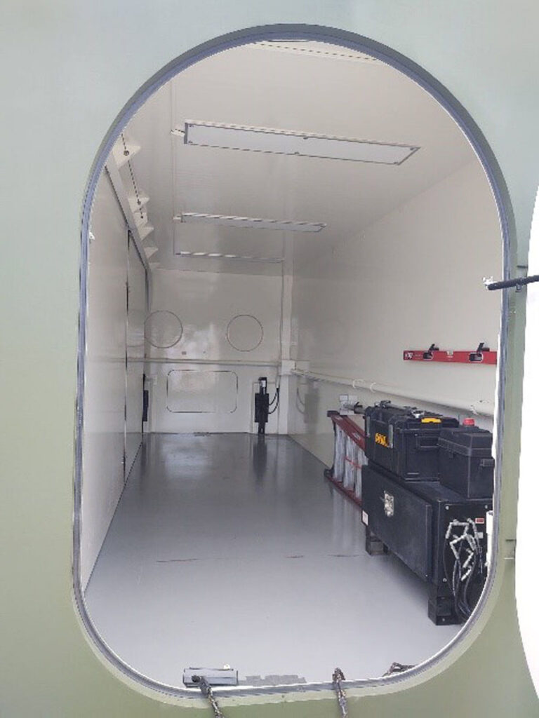 Interior of non Expanded Shelter - Clear Carbon and Components, Inc.